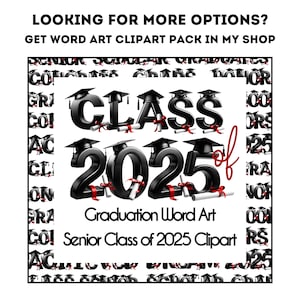 Graduation Font for Banners Announcement, Senior Class 2025, Graduate ...