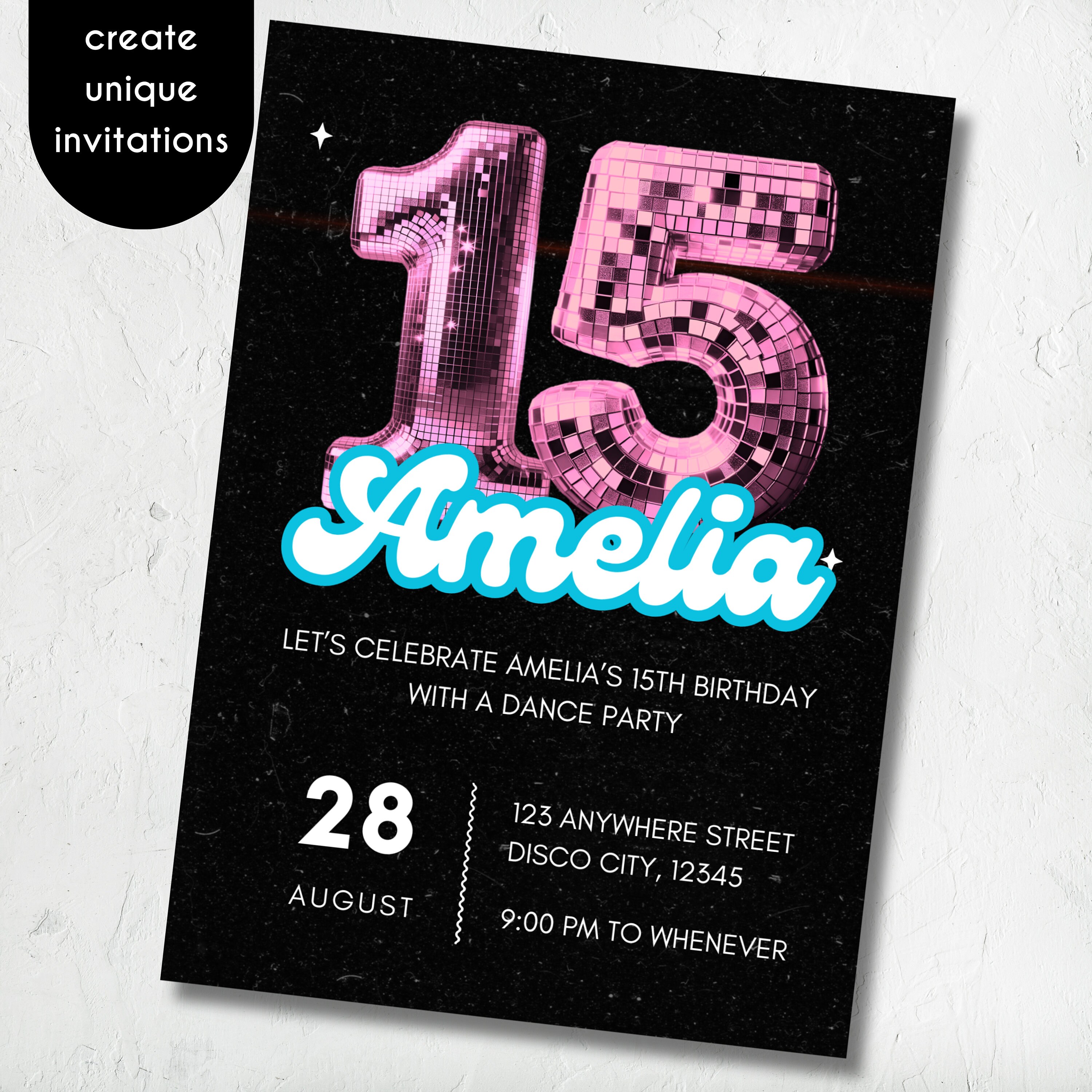 Disco Ball PNG 3D Alphabet: Pink Colorful Sparkly Clipart Letters ...