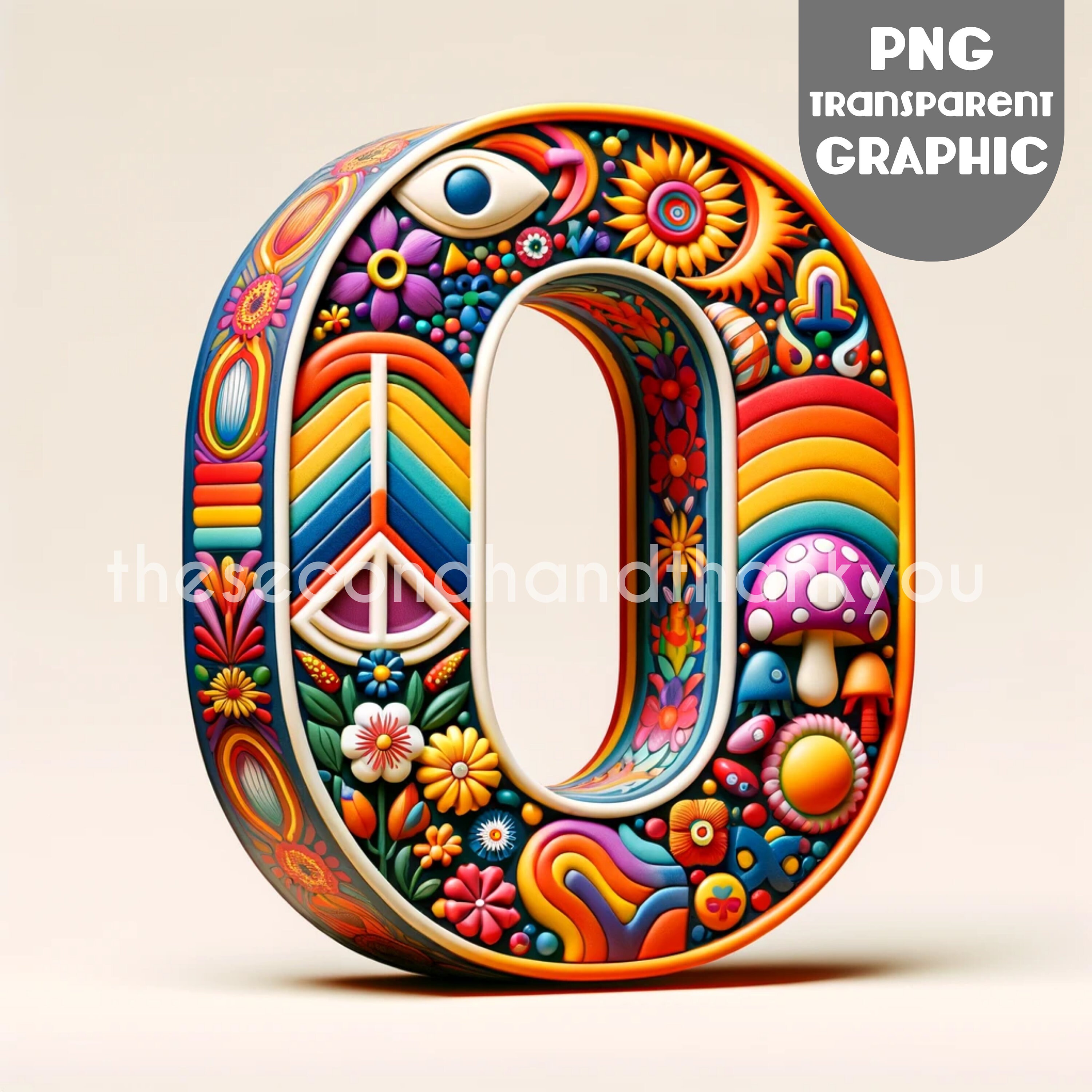 70s Retro Letters, Doodle Letters, 3D Letters, Retro Clipart, Alphabet ...