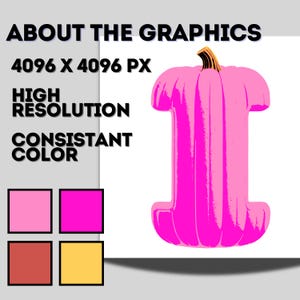 Pink Pumpkin Clipart | Pastel Halloween PNG Font for Party Invites ...