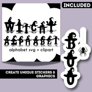 Halloween Alphabet PNG Font SVG Bundle | Halloween Doodle Letters ...