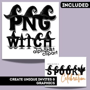 Halloween Alphabet PNG Font SVG Bundle | Halloween Doodle Letters ...