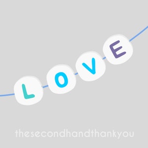 Friendship Bead Bracelet SVG, Alphabet Bead, Doodle Letters, Doodle ...