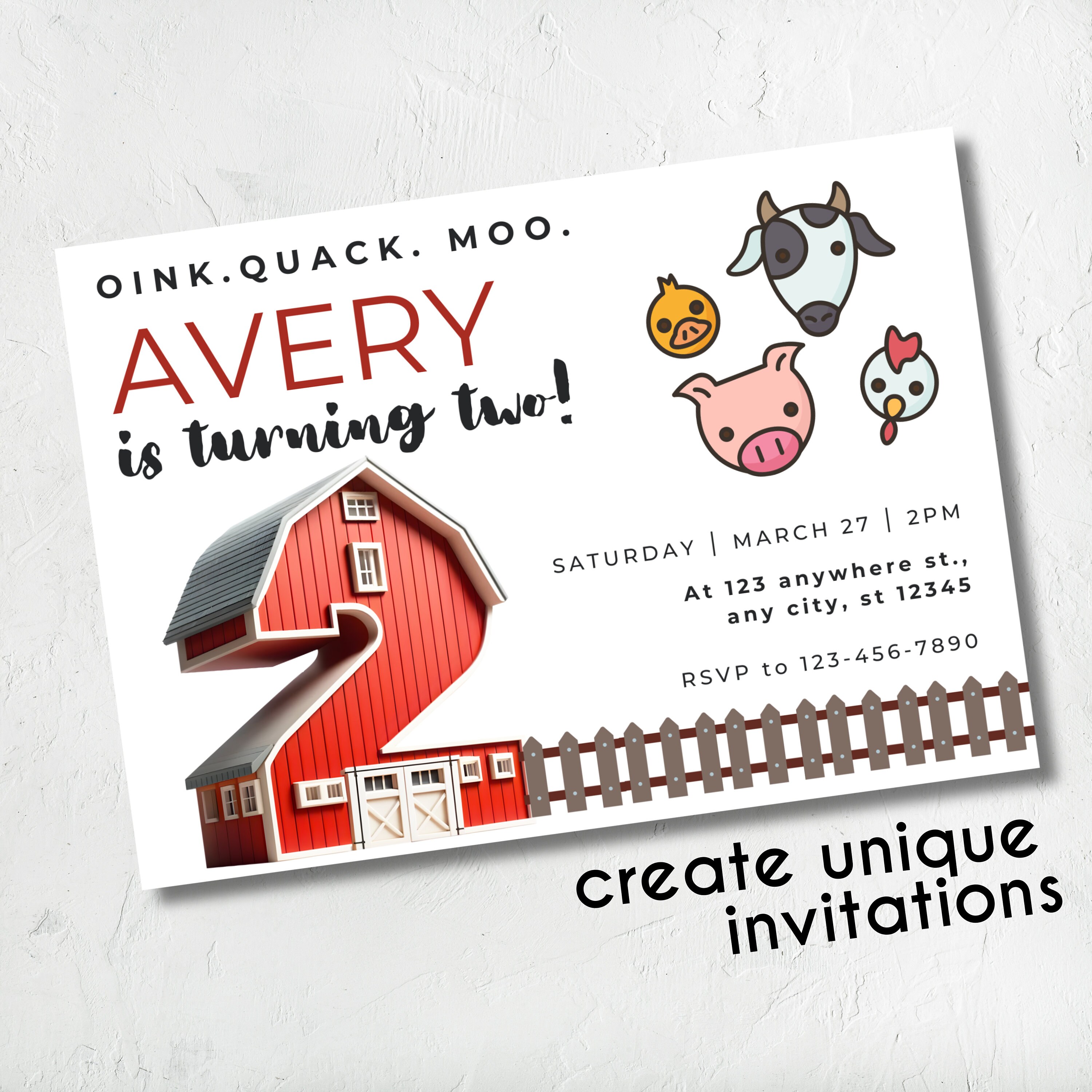 Farm Font Letters for Birthday Invites, Red Barn Alphabet Set, PNG ...