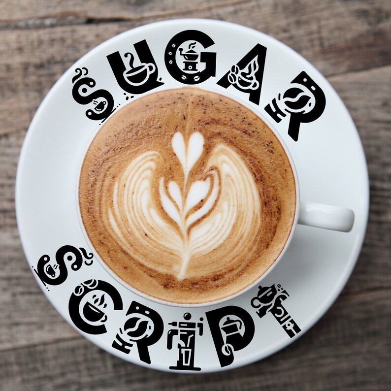 Coffee SVG Letters, Letters SVG, Letters PNG, Doodle Letters, Doodle ...