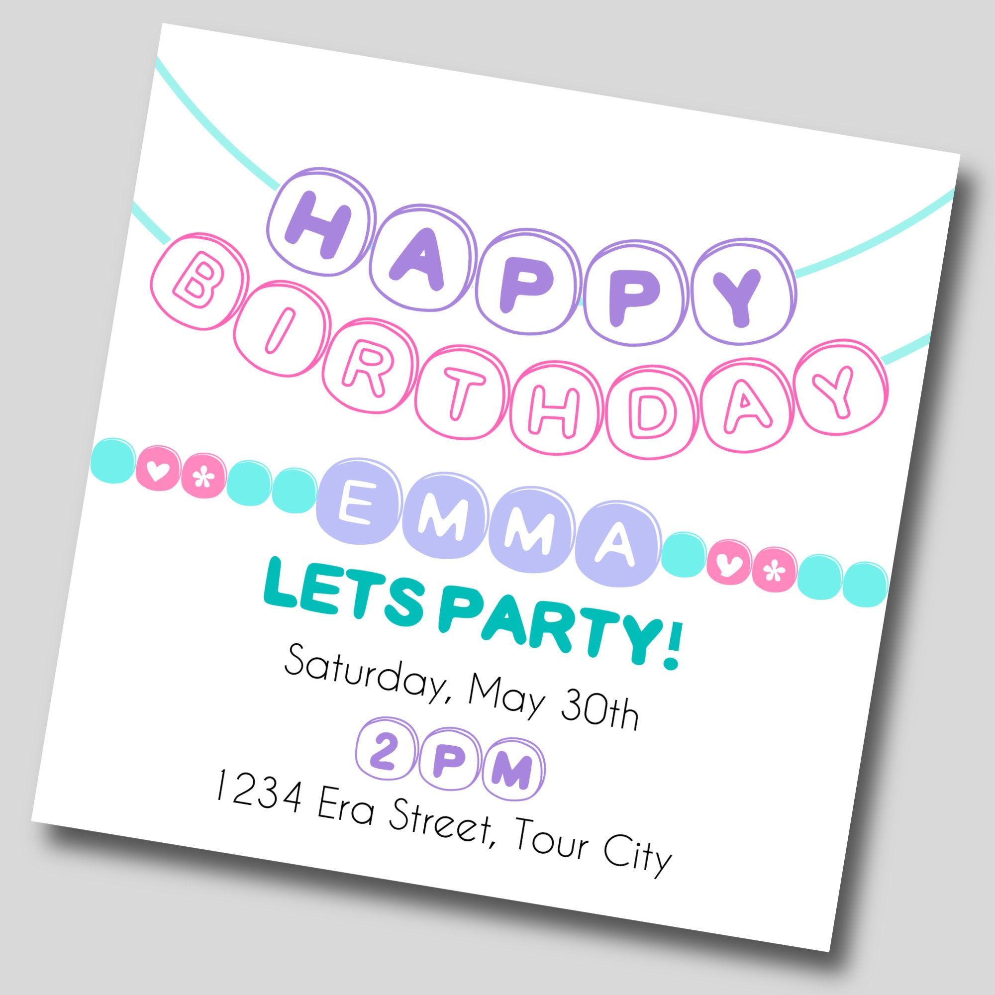 Friendship Bracelet Font, Era Bracelet Font, Modern Font, SVG Alphabet ...