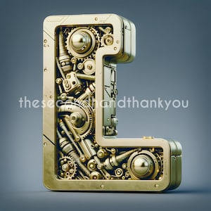 Robot PNG, Doodle Letters, Doodle Font, 3D Gold Letters, Alphabet PNG ...