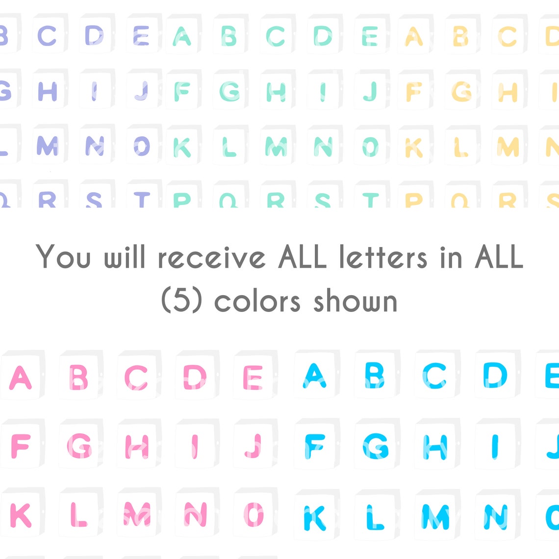 Friendship Bracelet SVG Bundle: Digital Alphabet Bead Clipart Pattern ...