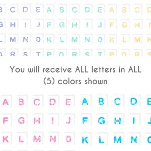 Friendship Bracelet SVG Bundle: Digital Alphabet Bead Clipart Pattern ...