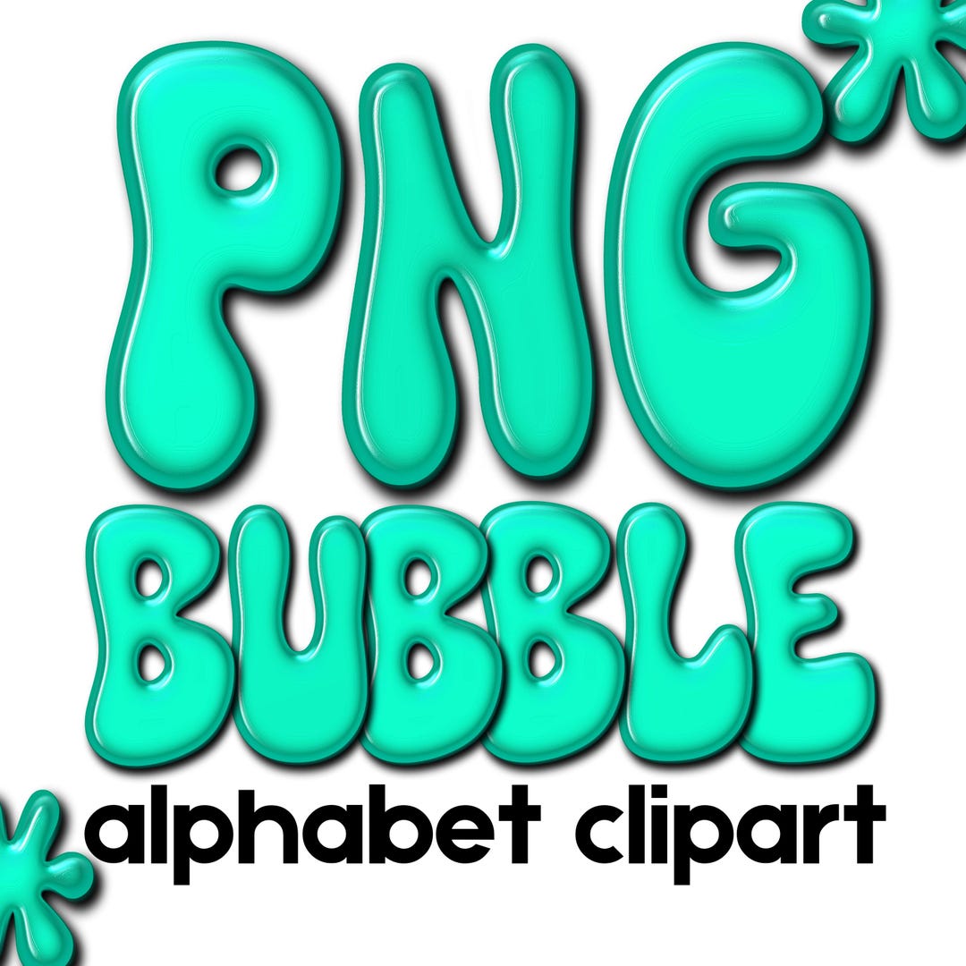 Groovy Text Bubble Letters, Retro Font Alphabet, Wavy Doodle Letters ...