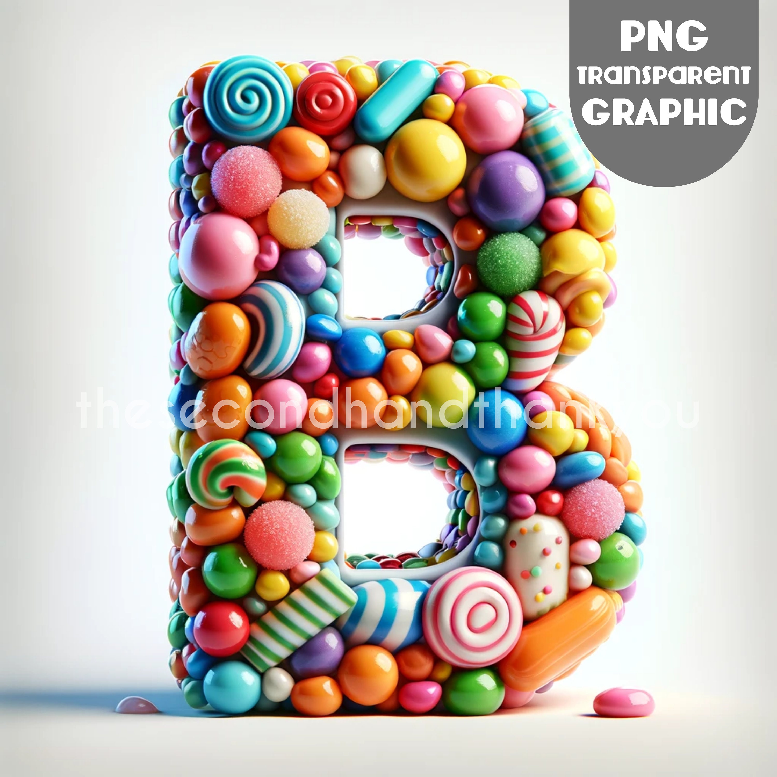 Candy Clipart, Doodle Letters, Doodle Font, 3D Letters, Alphabet PNG ...