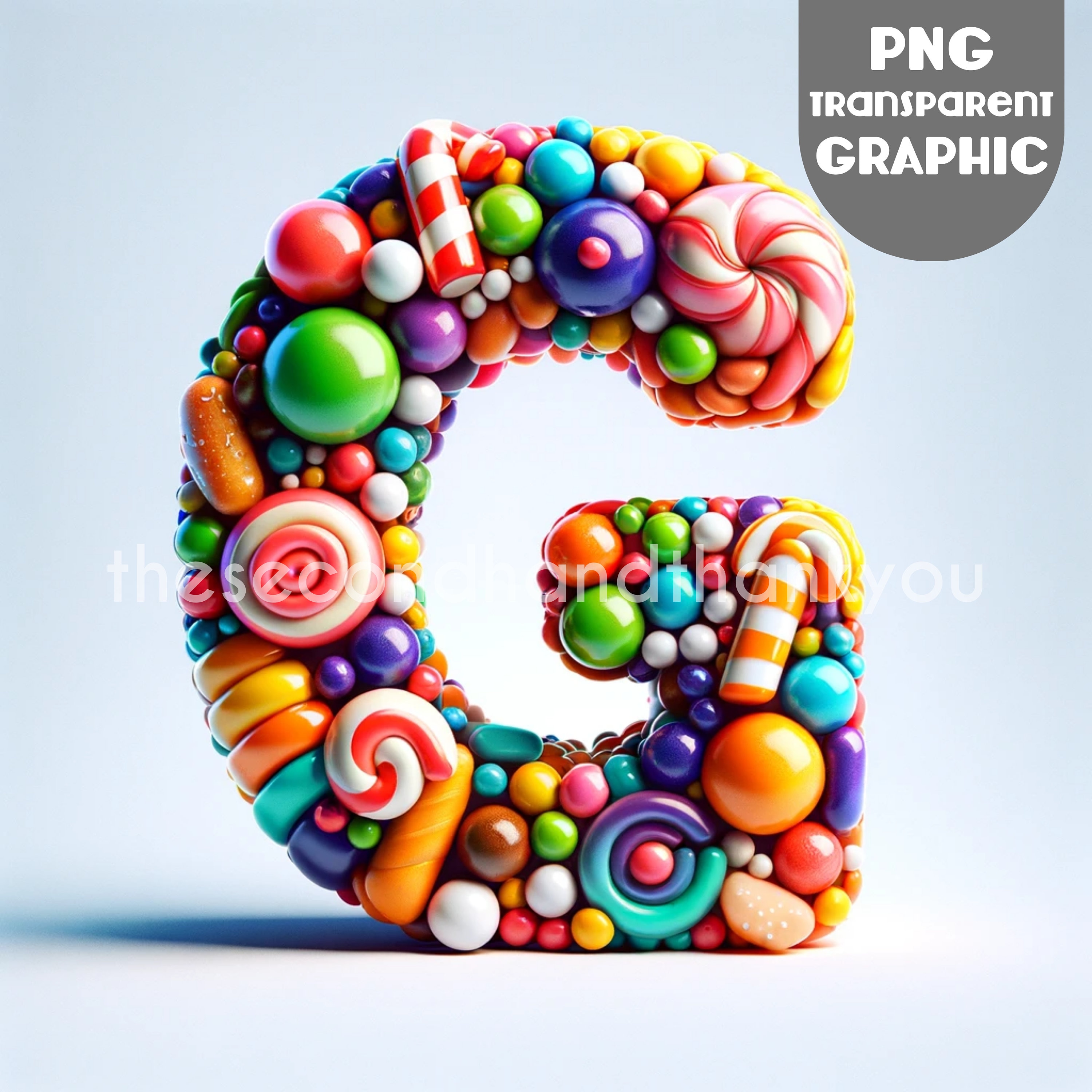 Candy Clipart, Doodle Letters, Doodle Font, 3D Letters, Alphabet PNG ...