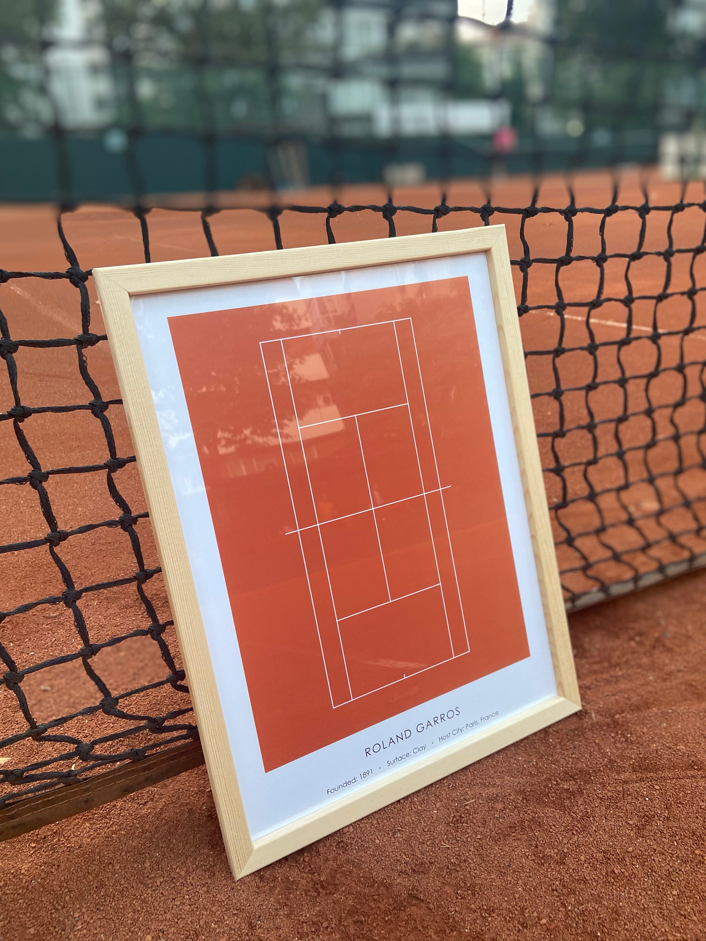 Roland Garros Tennis Poster, Grand Slam Tennis Poster, Tennis Art ...