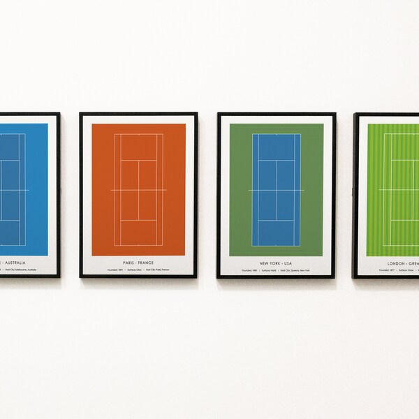 Tennis Poster - Etsy