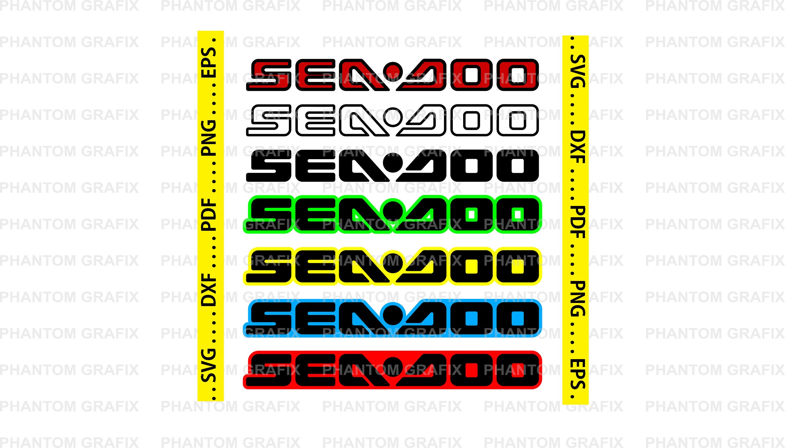 SEADOO SVG Logos With Exclusive Designs Plus .dxf .png .eps & .pdf ...
