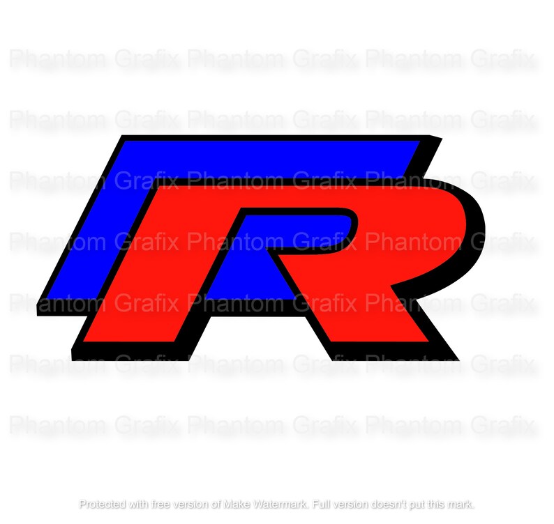 VW R Logo Bundle 2 .svg .pdf .png & .dxf Digital Vector Files for Vinyl ...