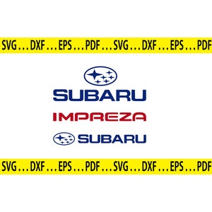 SUBARU Svg WRX, STI Logo Digital Files - .svg .dxf .png .eps & .pdf ...