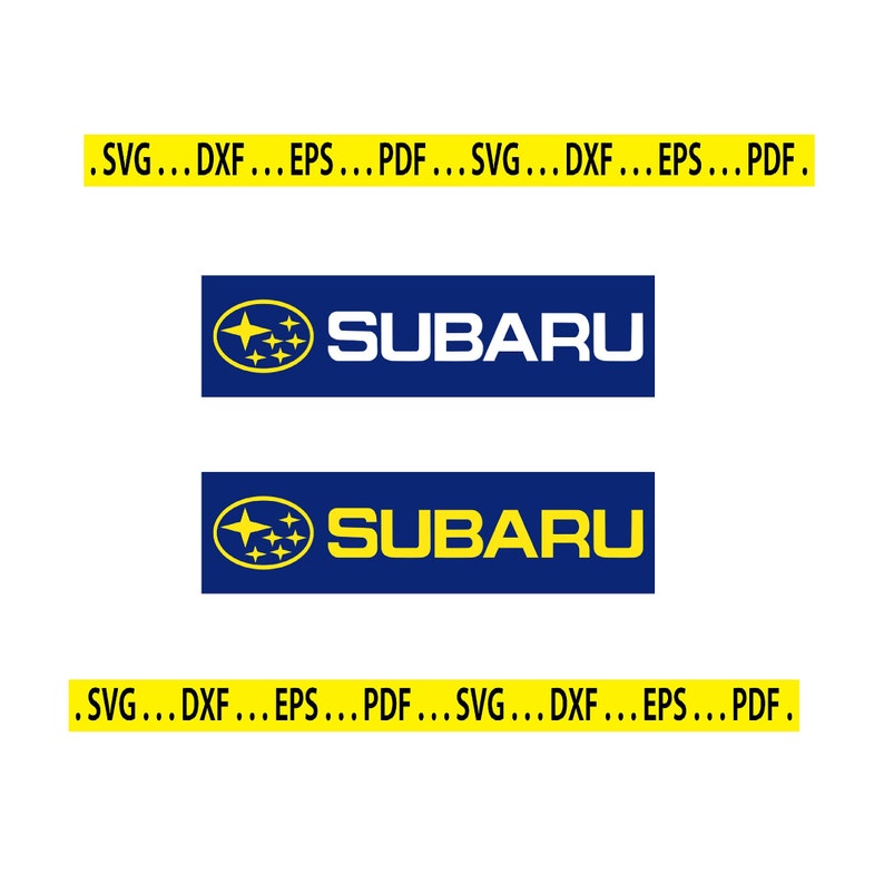 SUBARU Svg WRX, STI Logo Digital Files .svg .dxf .png .eps & .pdf ...