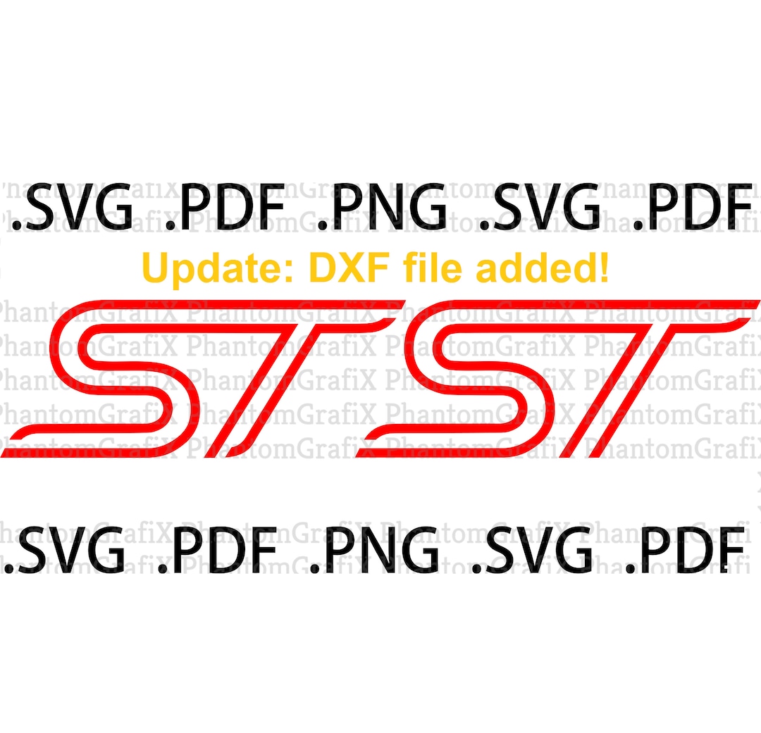 2 X FORD ST Pinstripe Logos .svg .dxf .pdf & .png Files - Etsy