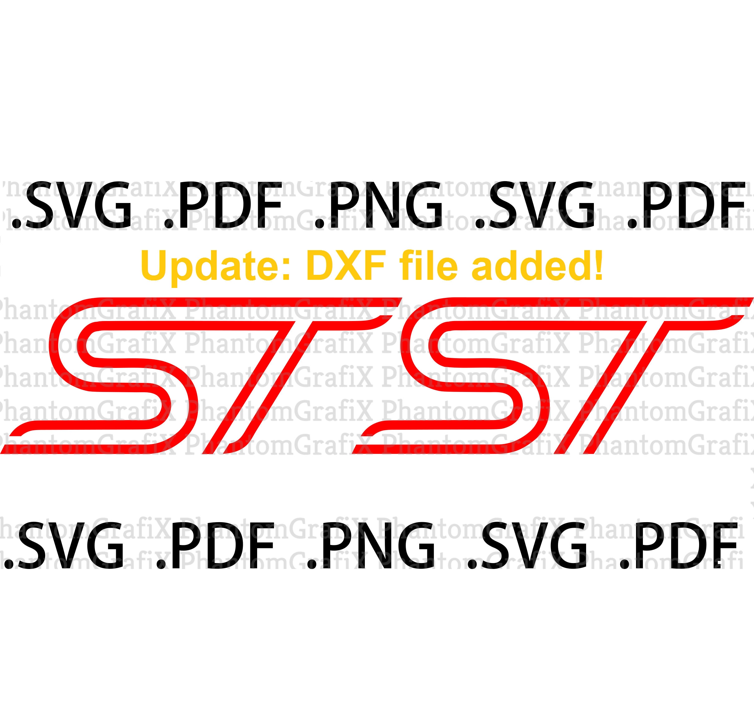 2 X FORD ST Pinstripe Logos .svg .dxf .pdf & .png Files - Etsy UK