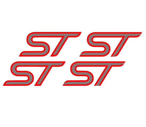 St Ford Logo 3D Metal ST Line Emblem For Ford Focus