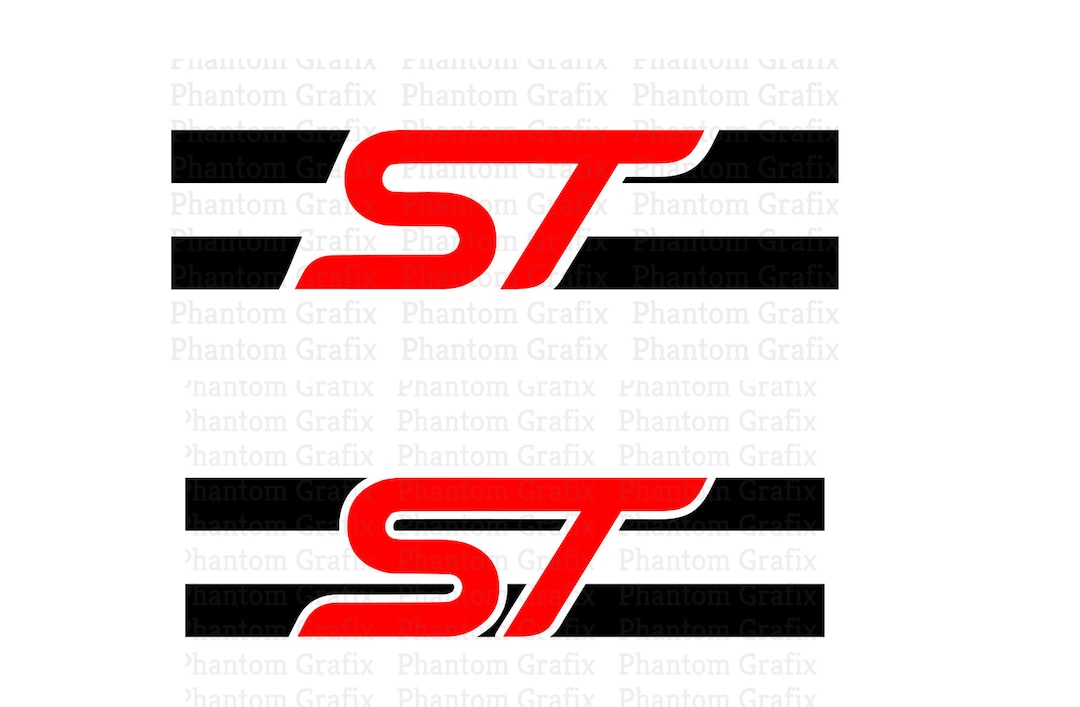 FORD ST SVG Rocker Decal 8 Design Bundle 1 .svg .pdf .png .dxf & Eps ...