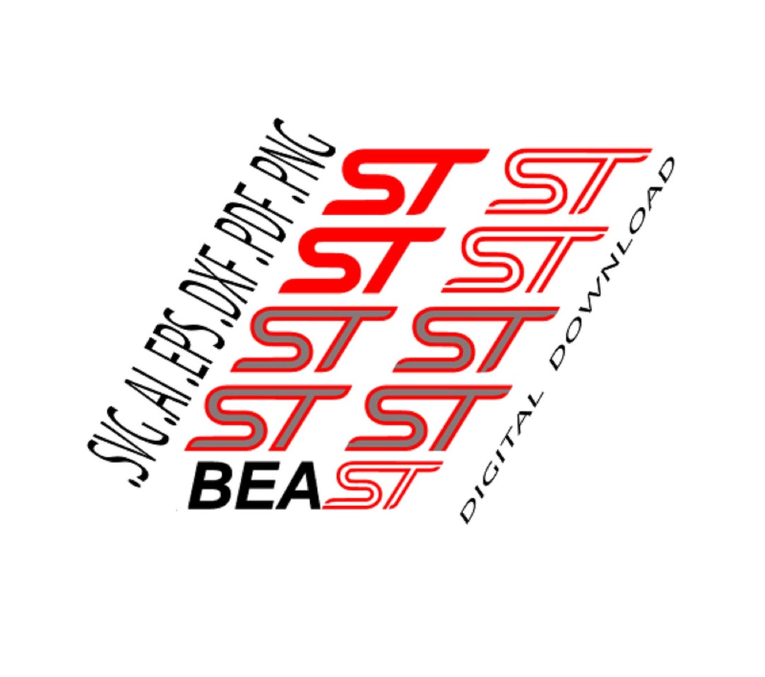 FORD ST DIGITAL Logos for Vinyl Cutter in .svg .dxf .png .pdf Formats ...