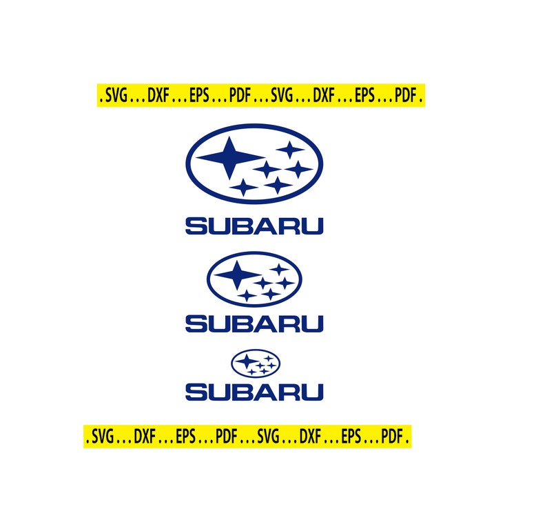 SUBARU Svg WRX, STI Logo Digital Files .svg .dxf .png .eps & .pdf ...