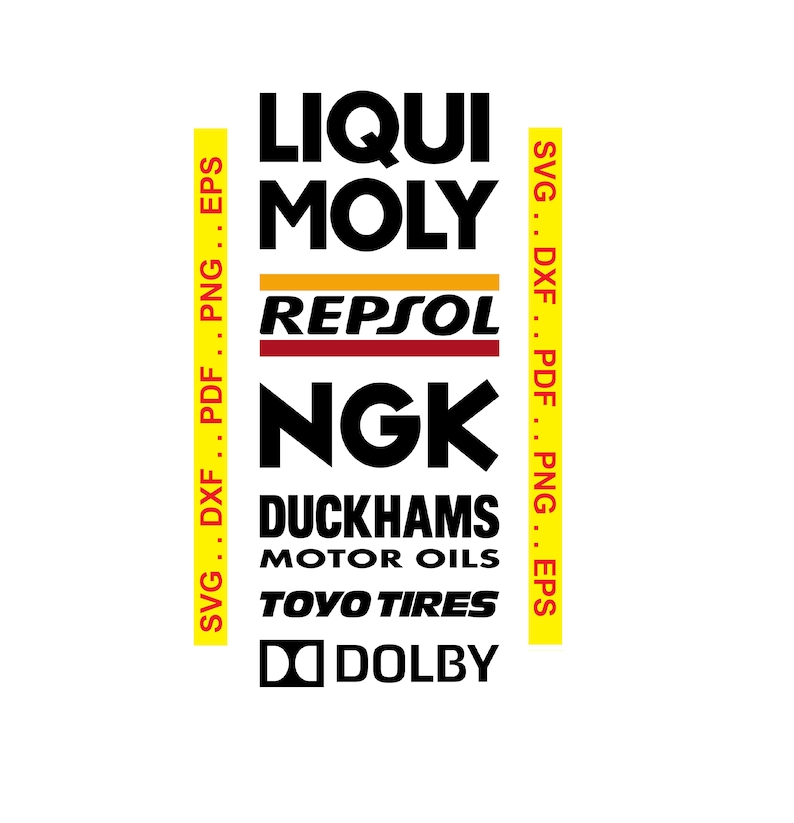 SVG Car Branding Bundle 9 .svg .pdf .png .eps & .dxf Digital Files for ...