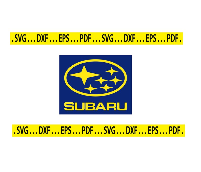 SUBARU Svg WRX, STI Logo Digital Files .svg .dxf .png .eps & .pdf ...