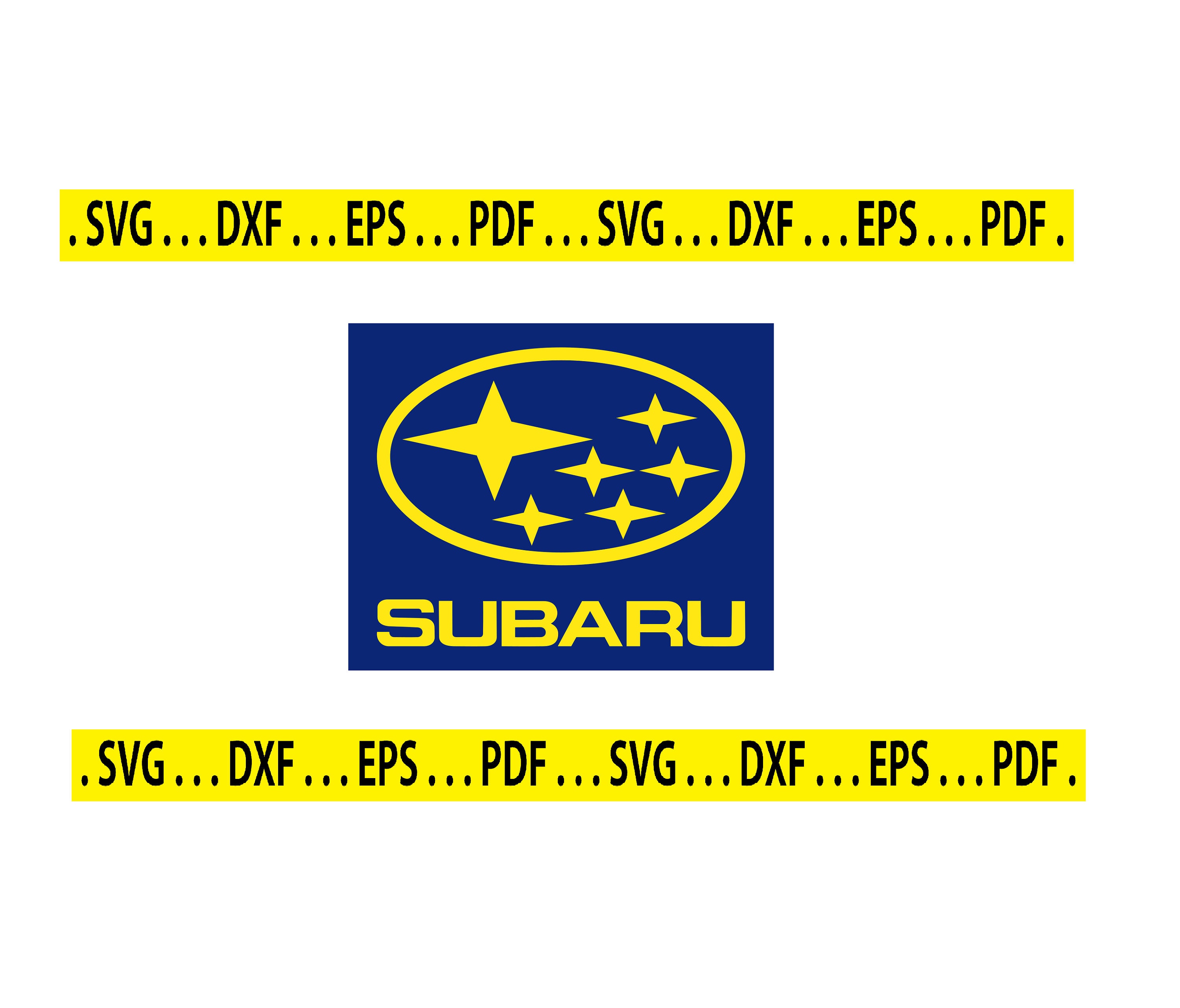 SUBARU Svg WRX, STI Logo Digital Files .svg .dxf .png .eps & .pdf ...