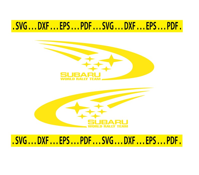 SUBARU Svg WRX, STI Logo Digital Files .svg .dxf .png .eps & .pdf ...