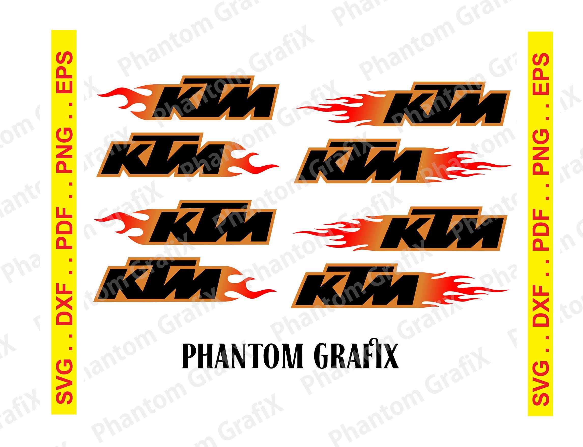 KTM Logo .svg Flame Logos for Motorcycles, Vans, Cars, Mugs, T-shirts ...