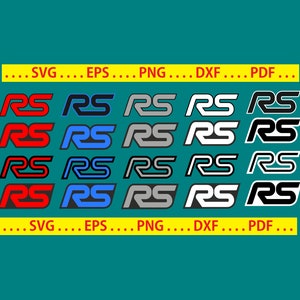 FORD RS Logo Digital Files - .svg .dxf .png .eps & .pdf Formats for ...