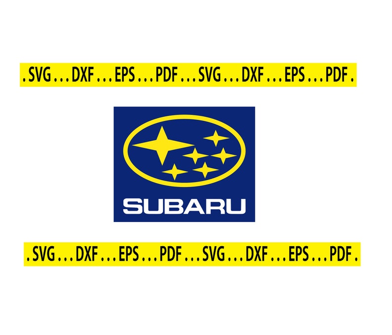 SUBARU Svg WRX, STI Logo Digital Files .svg .dxf .png .eps & .pdf ...