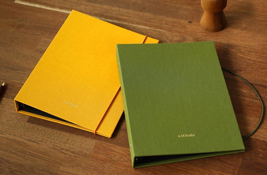 Vivid Color Book Cloth A5 Binder Modern Classy 6 Ring Color Binder A5 ...