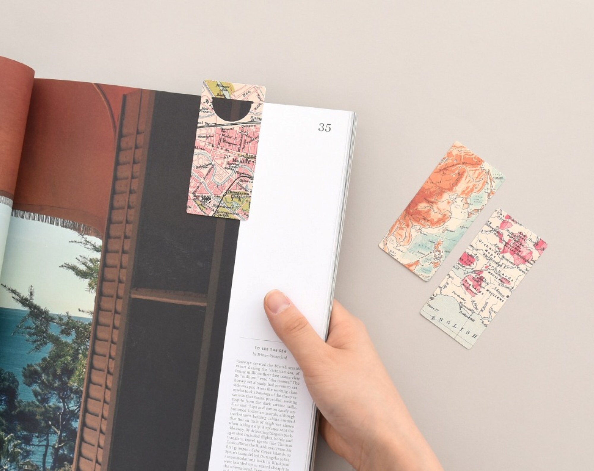 Vintage Map Bookmark 60pc Set Book Lovers Gift Paper - Etsy