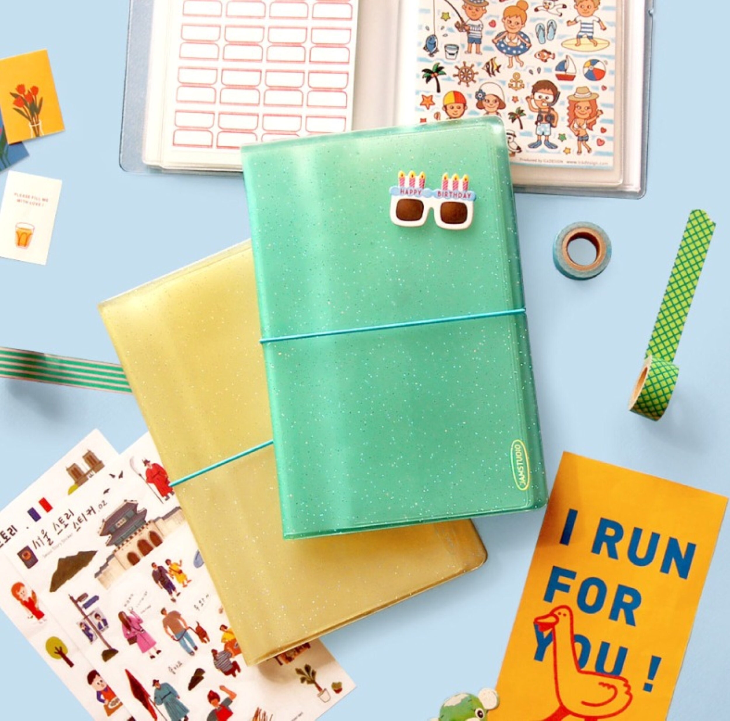 Sticker Storage Book 32 Long Type Pockets Comfort Sticker - Etsy