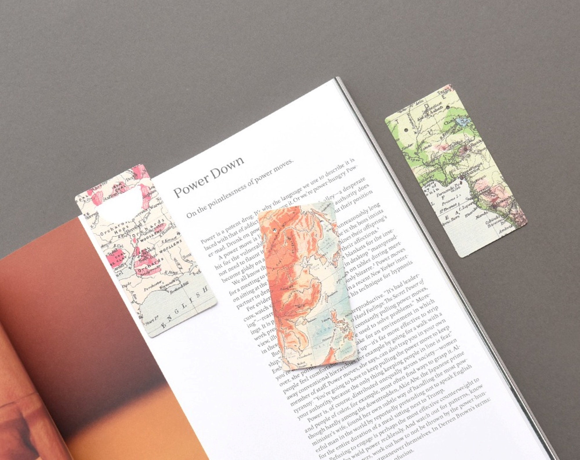 Vintage Map Bookmark 60pc Set Book Lovers Gift Paper | Etsy