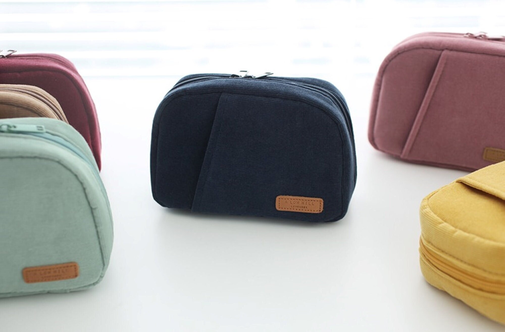 Corduroy Makeup Zipper Pouch Premier Corduroy Cosmetic - Etsy