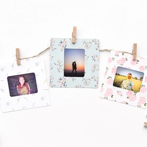Wall Hanging Photo Frame Décor Set Mini Polaroid Photo Mount Frame ...