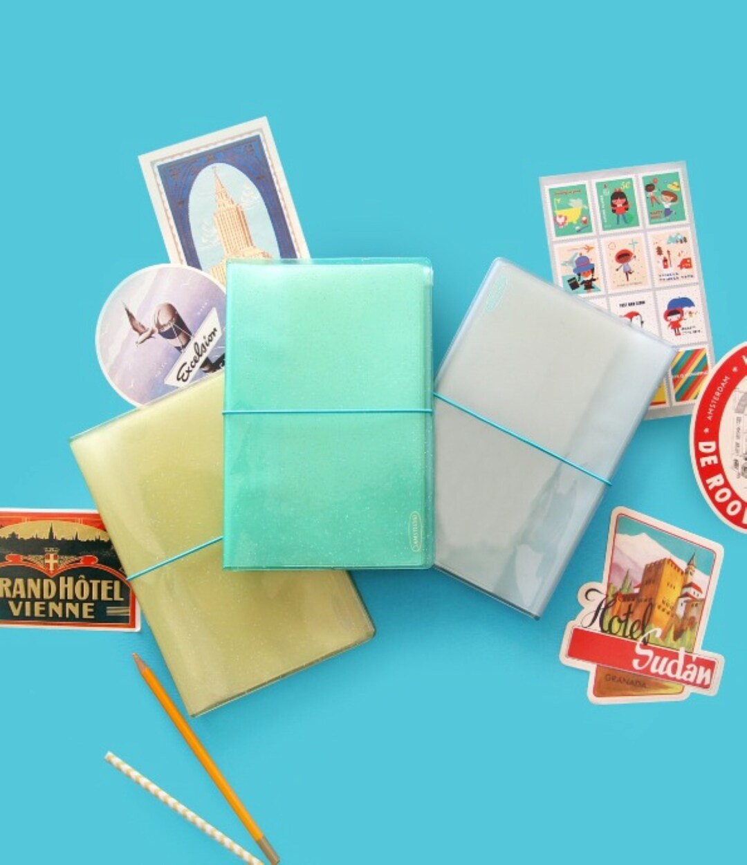 Sticker Storage Book 32 Long Type Pockets Comfort Sticker Album ...