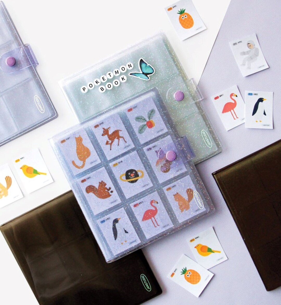 Seal Sticker Storage Book 180 Mini Pockets Comfort Sticker Album ...