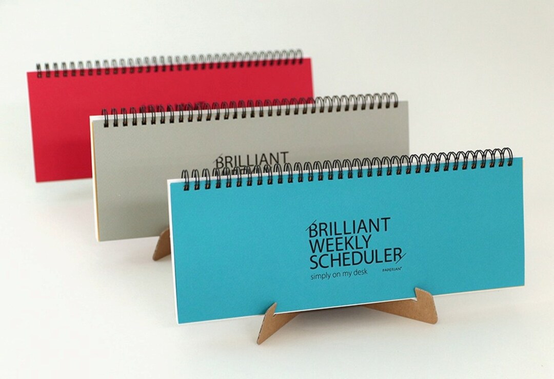 Desktop Weekly Standing Planner Scheduler All Year Long 60 Weeks ...