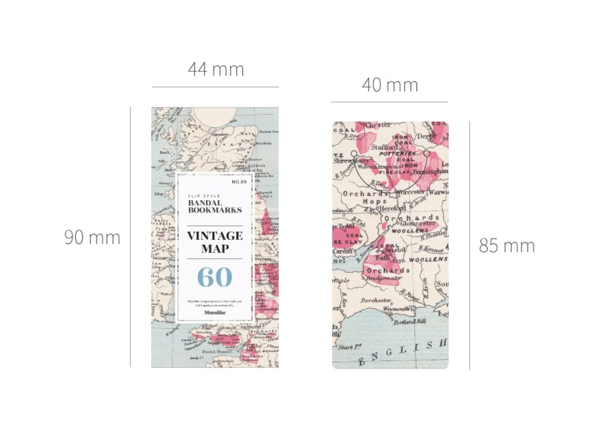 Vintage Map Bookmark 60pc Set Book Lovers Gift Paper | Etsy