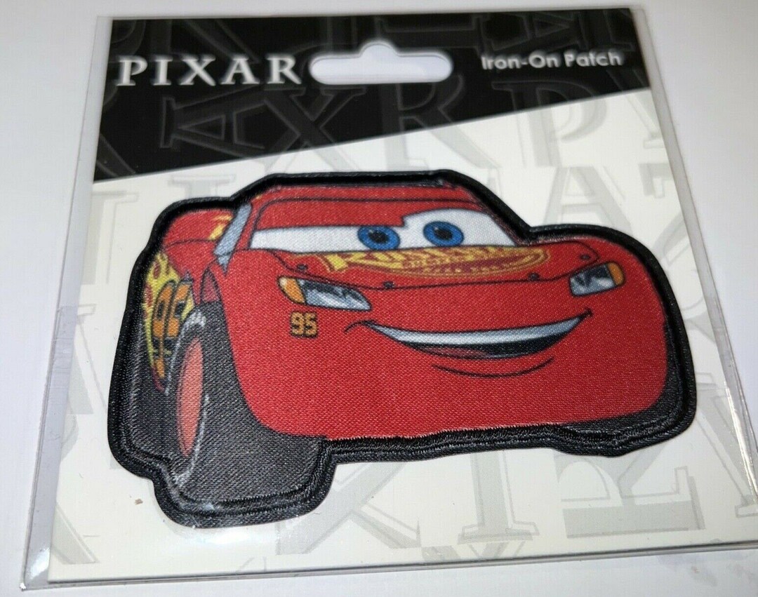 Pixar Lightning Mcqueen Embroidered Iron on Patch 3 1/2 - Etsy UK