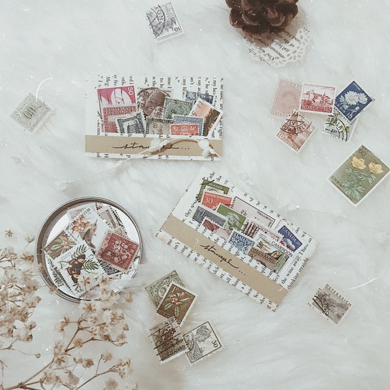 Loaded Pack of 30 Postage Stamps Vintage Worldwide Off-paper | Etsy