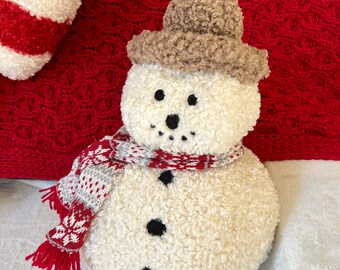 Fluffy Snowman Decor - Etsy