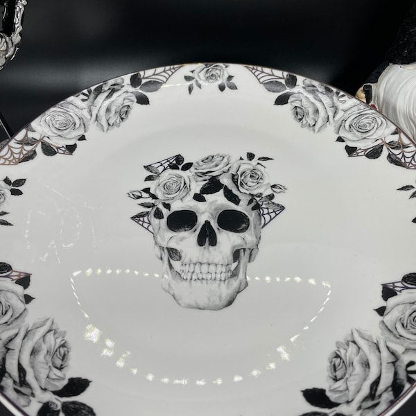 Skull Dinner Plates - Etsy