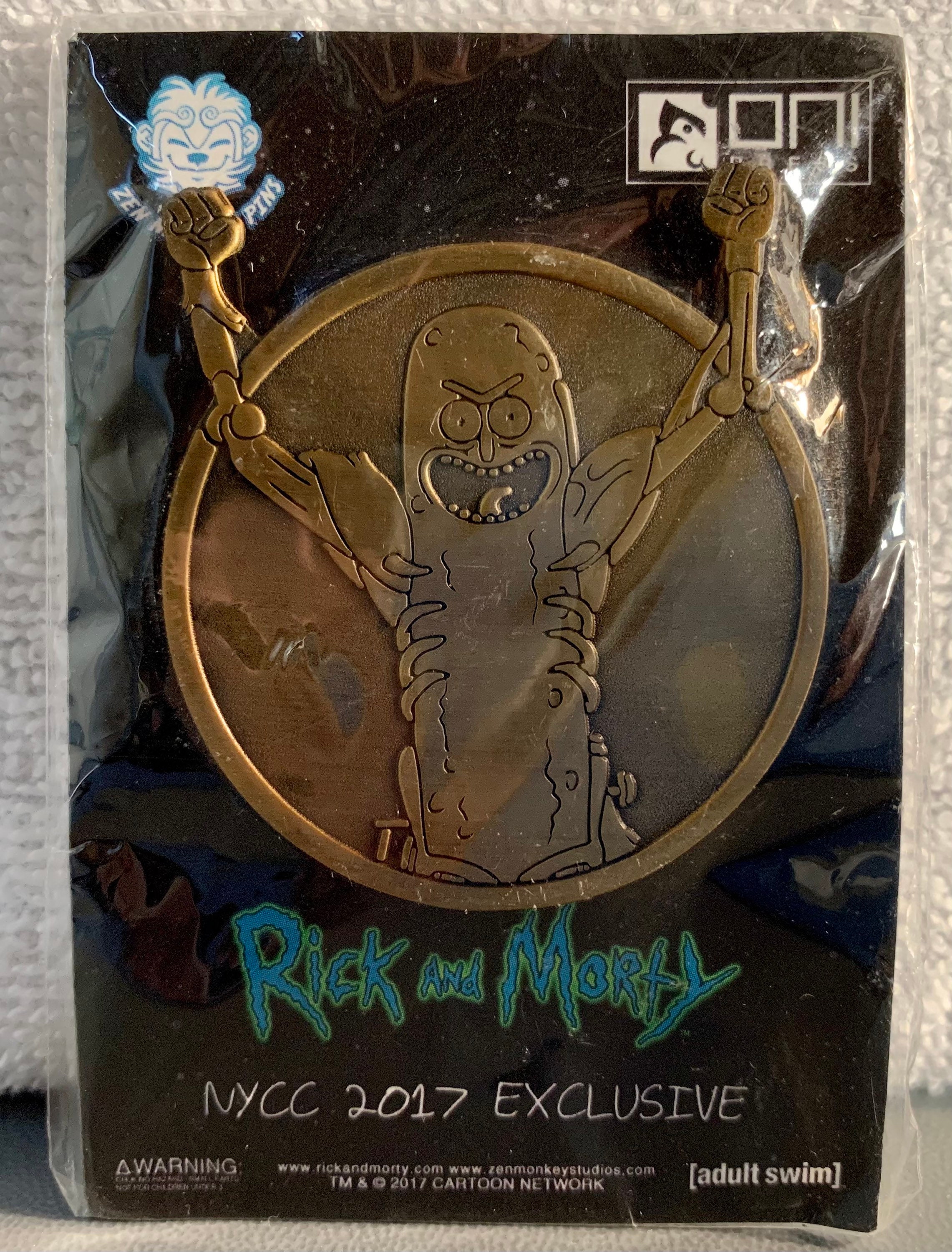 Rick and Morty Pin Pickle Rick New York Comic Con Exclusive New - Etsy
